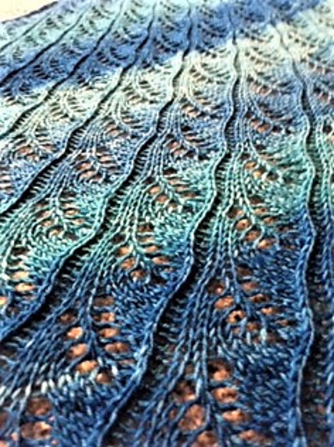 Ravelry: Staggered Ferns pattern by Engineered Knits