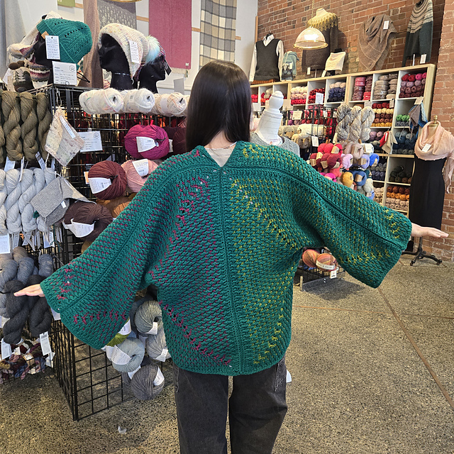 Ravelry: Alpine Stitch Hexagon Jacket pattern by Bonnie Groening
