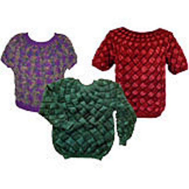 Ravelry: Seamless Entrelac Sweater Set pattern by Gwen Bortner