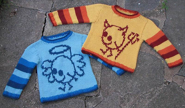 Ravelry: Little Saint & Little Sinner pattern by Erssie