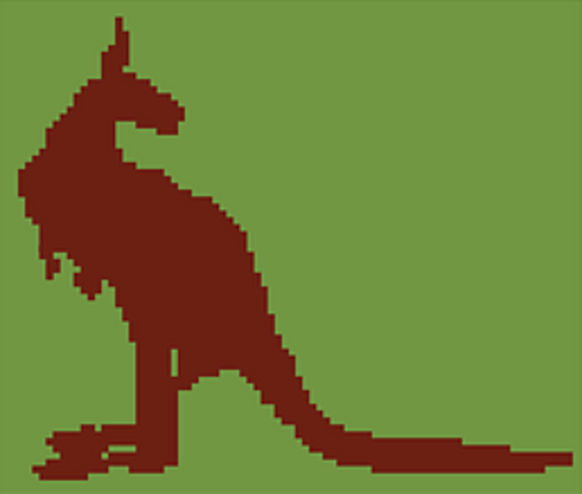 Ravelry: Kangaroo Chart Collection: Large Kangaroo pattern by Erssie