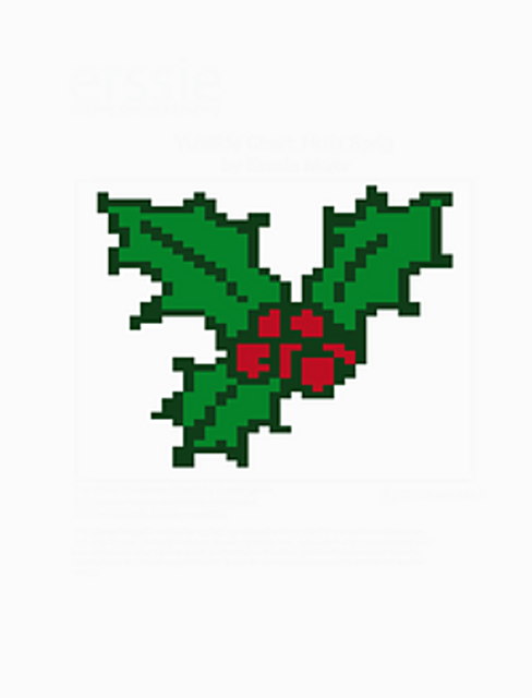 Ravelry: Yuletide Charts: Holly Sprig pattern by Erssie