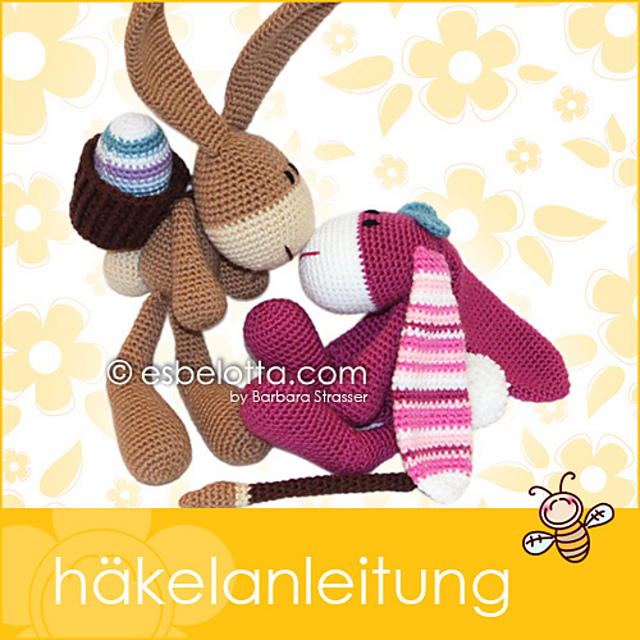 Ravelry: Lila and Rusty Rabbit pattern by Barbara Strasser