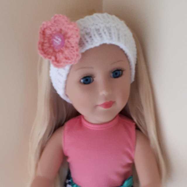 Ravelry: White Headband for Doll pattern by Esther Kate