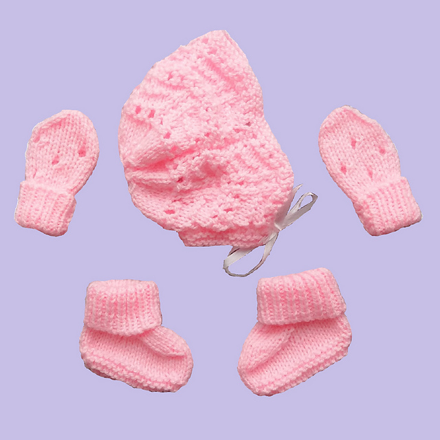 Ravelry: Pink Set pattern by Esther Kate