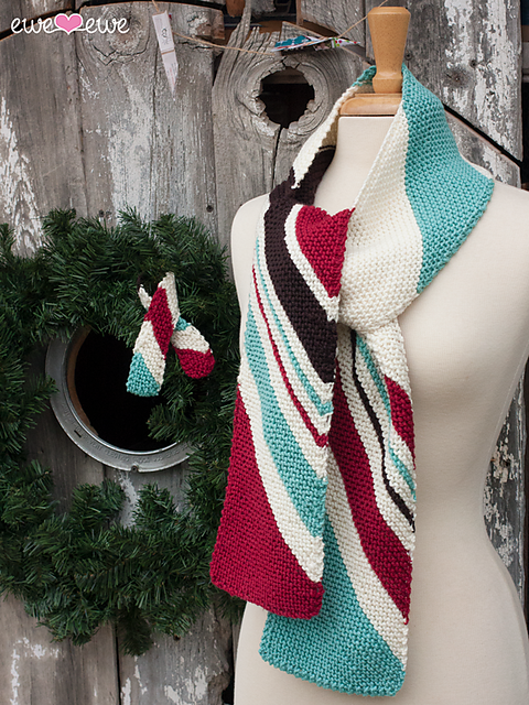 Ravelry: Me and the Tree Scarf Set pattern by Heather Walpole