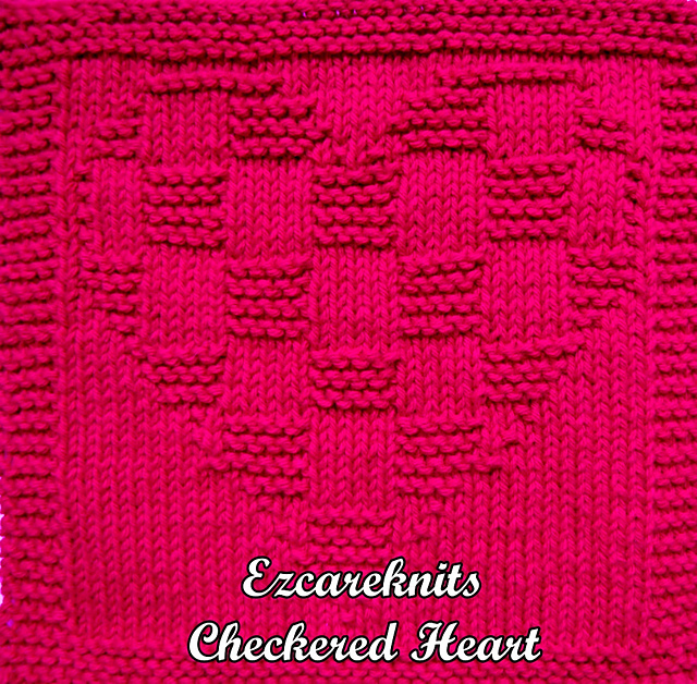Ravelry: Checkered Heart pattern by Ezcareknits