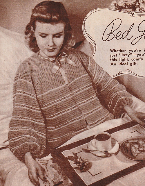 Ravelry: Bed Jacket pattern by Lux