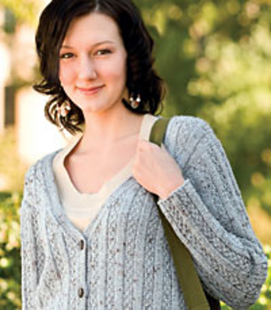 Ravelry: Moss & Ribs Cardigan pattern by E. J. Slayton