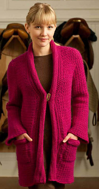 Ravelry: Hot to Trot Cardigan pattern by Elena Malo