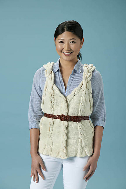 Ravelry: Modern Aran Vest pattern by Jill Draper