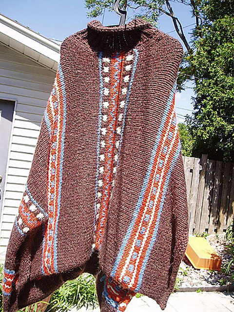 Ravelry: #31 Man's Poncho pattern by Vladimir Teriokhin