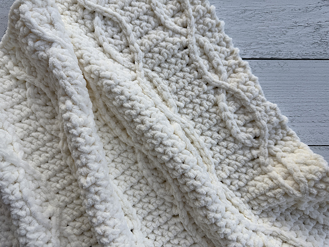 Ravelry: Mock Cable Blanket pattern by Amanda Saladin