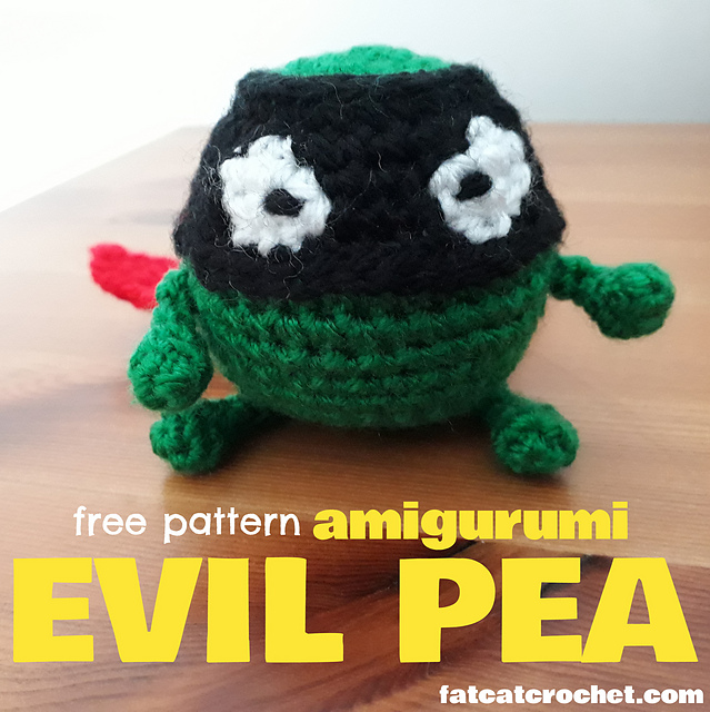 Ravelry: Evil Pea from Supertato pattern by Vicky Phillips