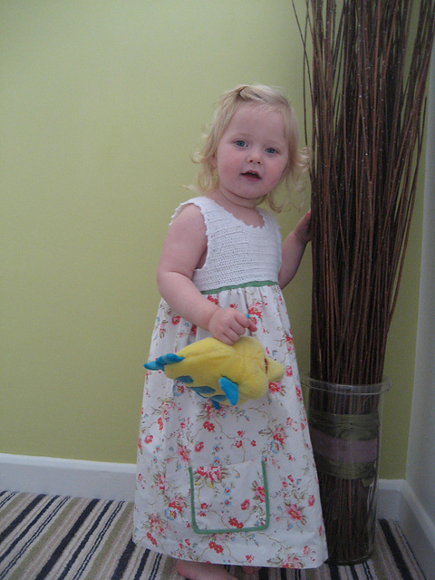 Ravelry: fatgladys' toddler wrap dress crochet and fabric