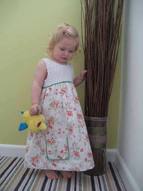 Ravelry: fatgladys' toddler wrap dress crochet and fabric