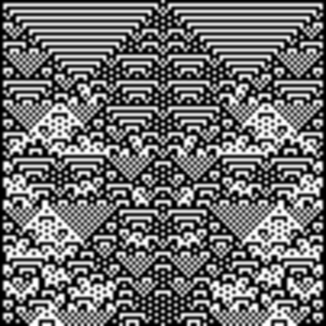 Ravelry: fbz's 1d elementary cellular automata blanket test