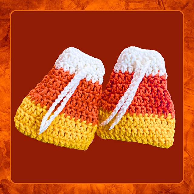 Ravelry: Candy Corn Drawstring Bag pattern by Fern and Fable Makers Guild