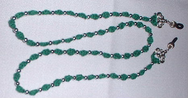 Ravelry: Beaded Eyeglasses Strap pattern by Ferosa Harold