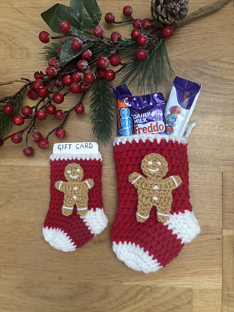 Ravelry: gingerbread Man Stocking pattern by Fiona Wilkinson