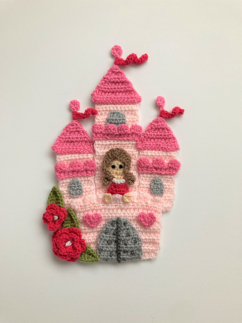 Ravelry: Princess Castle Applique pattern by Fiona Wilkinson