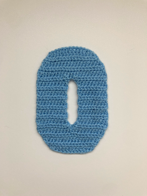 Ravelry: Large Number 0 pattern by Fiona Wilkinson