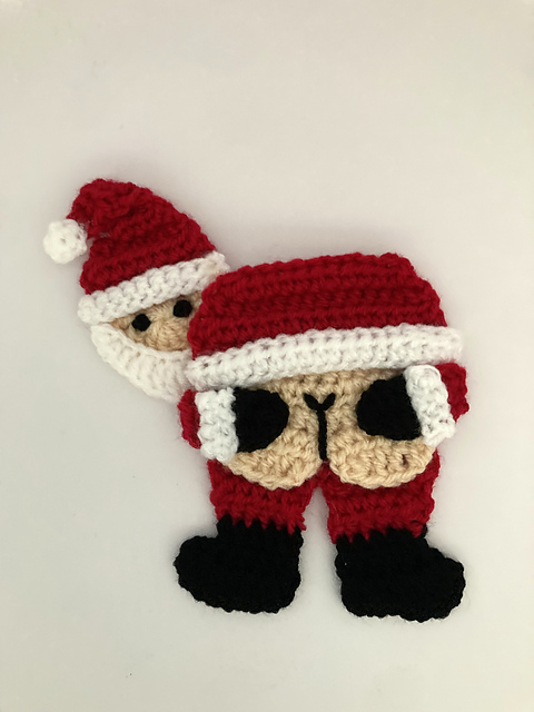 Ravelry: Cheeky Santa Applique pattern by Fiona Wilkinson