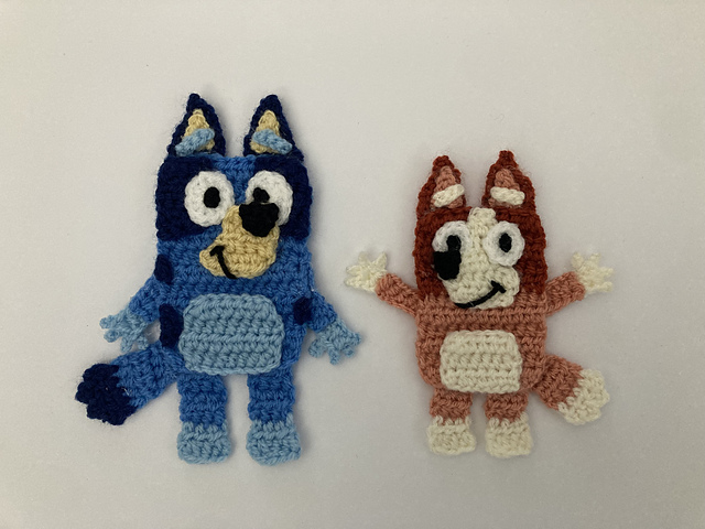 Ravelry: Bluey and Bingo pattern by Fiona Wilkinson