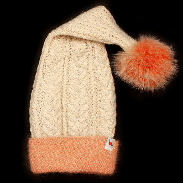 Ravelry: Christmas Cable Santa Hat pattern by Mrs E James