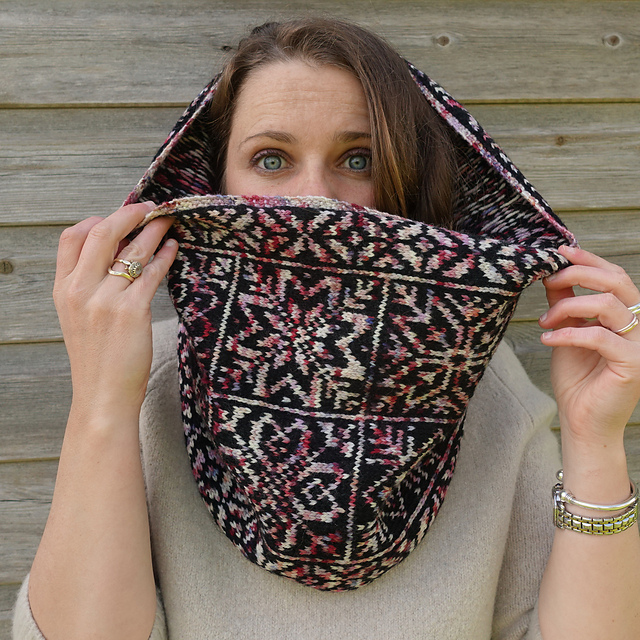 Ravelry: Fair Isle Snowflake Snood pattern by Mrs E James
