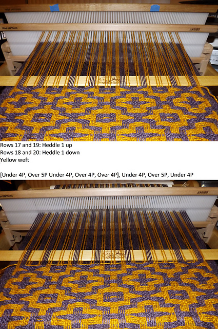 Ravelry: fiametta's Deflected double weave on a rigid heddle loom