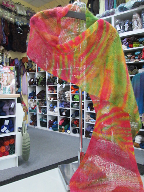 Ravelry: Kid Mohair Wedge Scarf pattern by Cathy Montoya