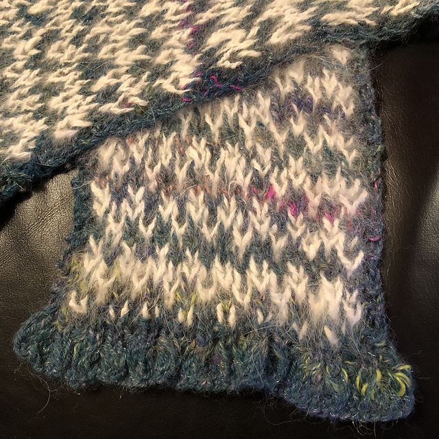 Ravelry: Angora Peaks Scarf pattern by Settlers Grove Designs