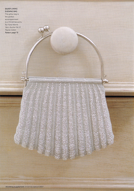 Ravelry: Silver Evening Bag pattern by Fiona Morris
