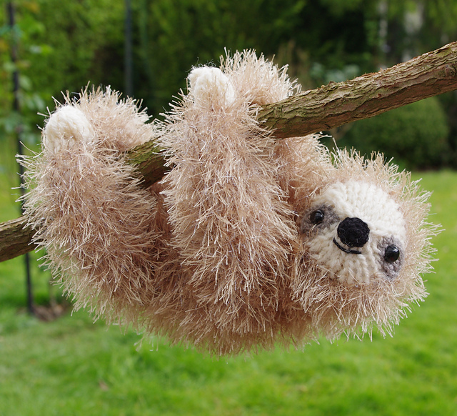Ravelry: Tinsel Chunky Sloth pattern by Fiona Goble