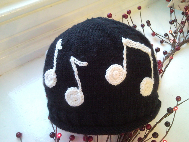 Ravelry: Musical Note Hat pattern by Fiona Kelly