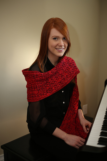 Ravelry: Anticipation Wrap Shawl or Scarf pattern by Fiona Ellis