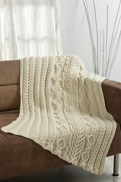 Ravelry: Asymmetrical Aran Afghan pattern by Fiona Ellis