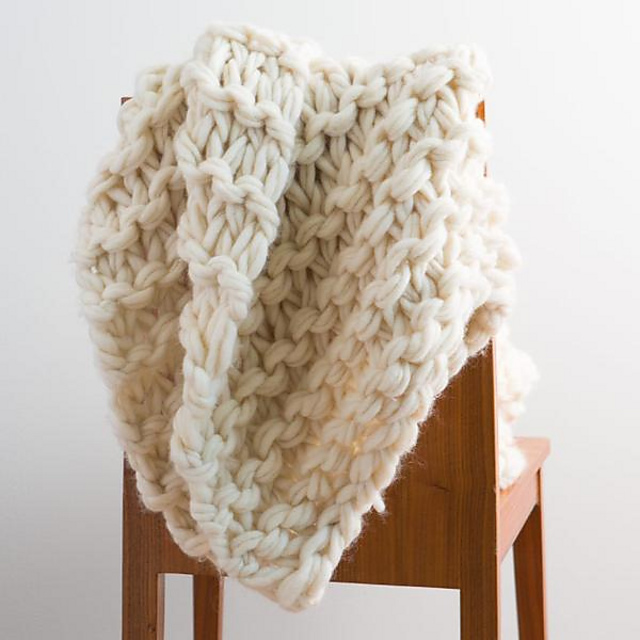 Ravelry: Big Garter Stitch Arm Knit Throw pattern by flax & twine ...
