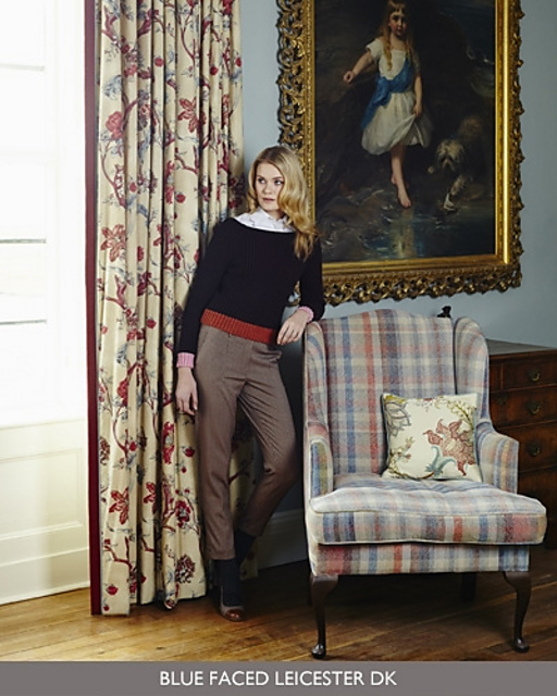 Ravelry: Contrast Band Sweater pattern by Debbie Bliss