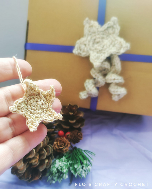 Ravelry: Christmas Star Wrapping pattern by Flo's Crafty Crochet