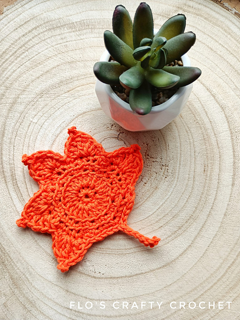 Ravelry: Maple Leaf Coaster pattern by Flo's Crafty Crochet