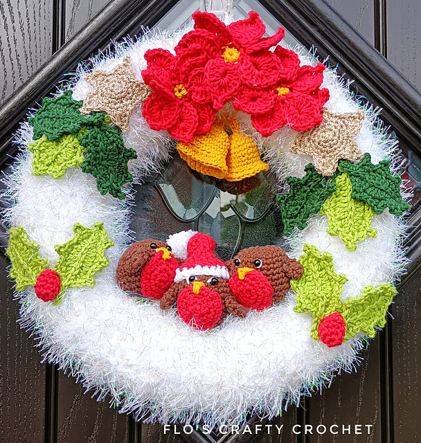 Ravelry: Seasonal Spirit Wreath pattern by Flo's Crafty Crochet