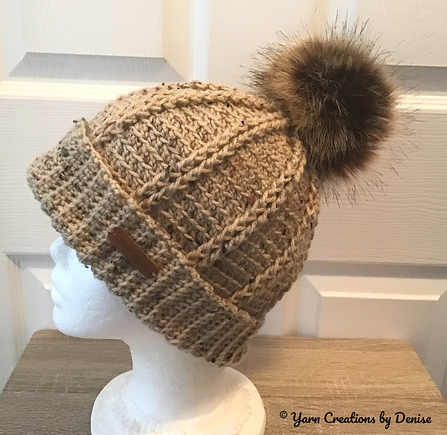Ravelry: Kool Ridges Crochet Hat pattern by Yarn Creations by Denise