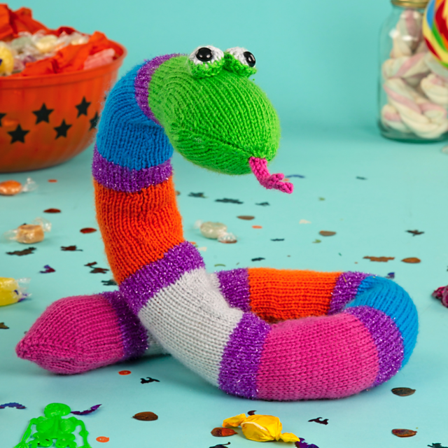 Ravelry: Pretzel the Python pattern by Amanda Berry
