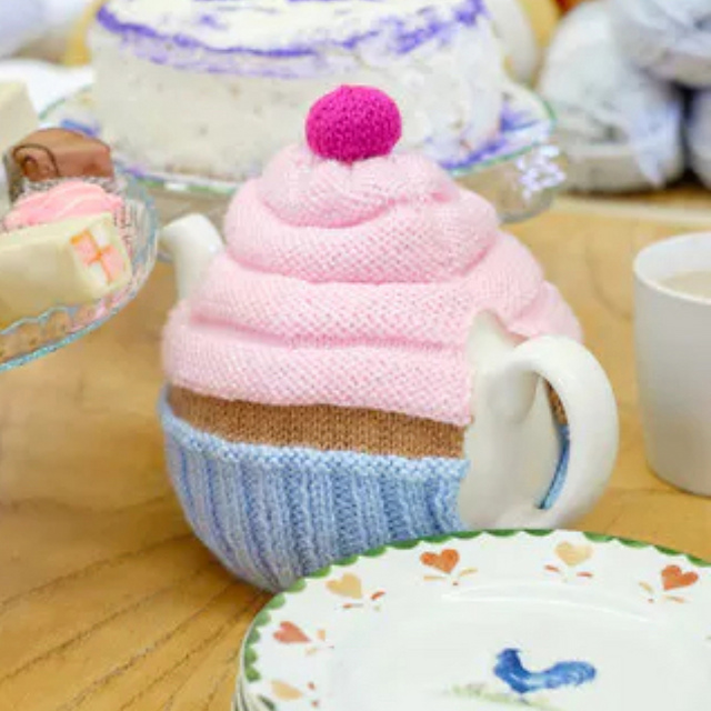 Ravelry: Cupcake Tea Cosy pattern by Amanda Berry