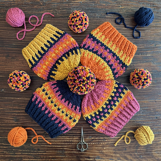 Ravelry: Color Burst Beanie pattern by flynnknit