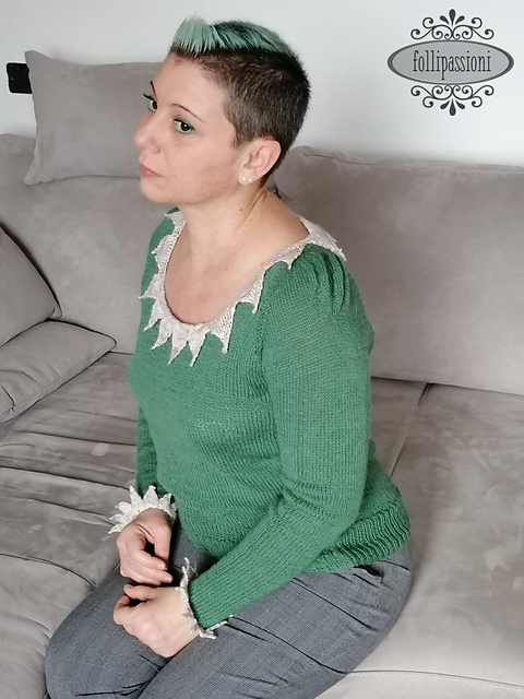 Ravelry: follipassioni's Medieval ruffle blouse Test
