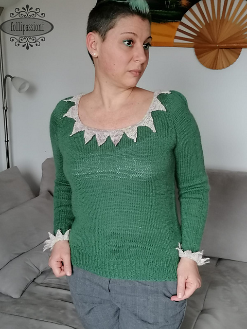 Ravelry: follipassioni's Medieval ruffle blouse Test