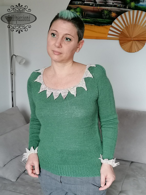 Ravelry: follipassioni's Medieval ruffle blouse Test